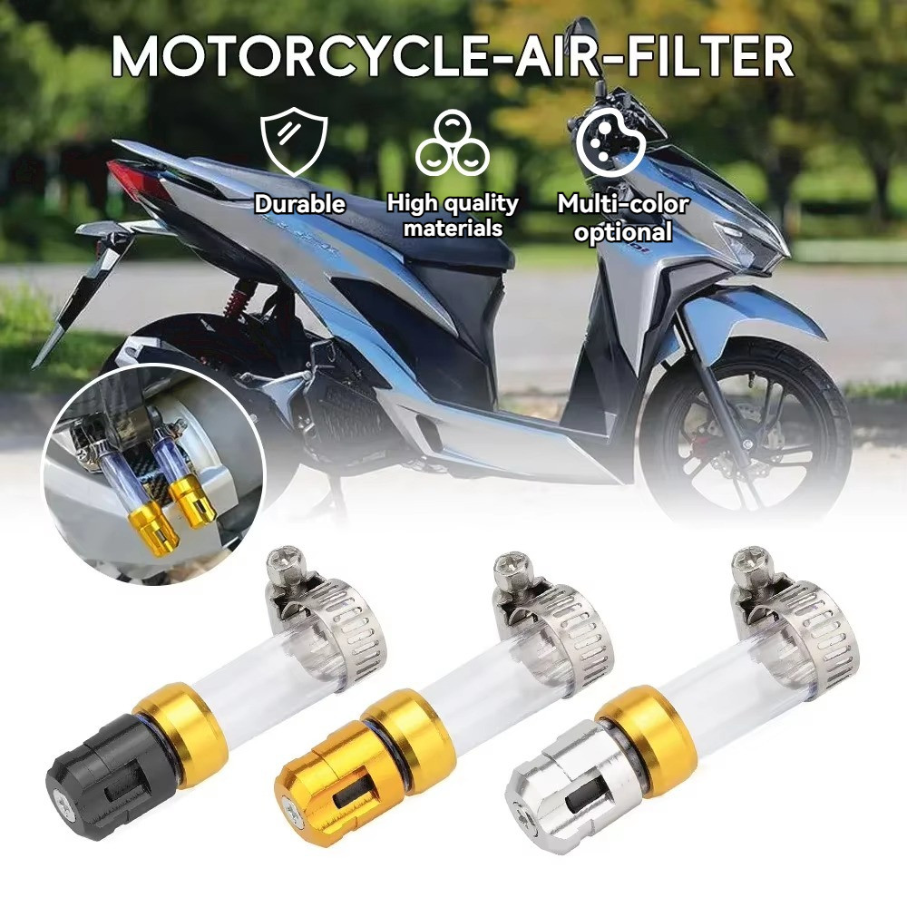 Motorcycle air filter drain pipe alloy head plug general motorcycle ...