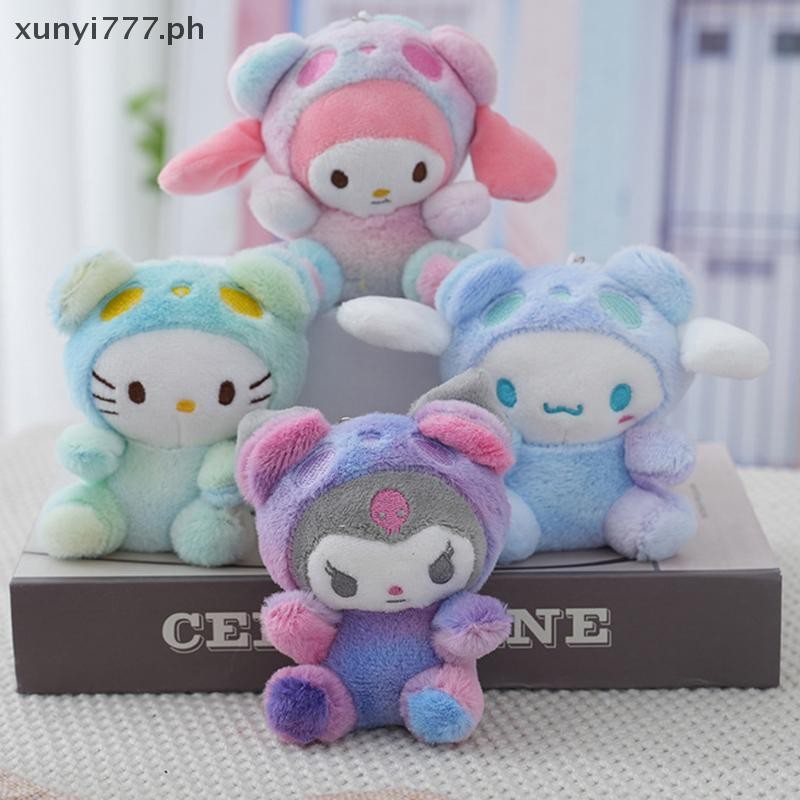 XYTOY Tie Dye Sanrio Cartoon Plush Toy Cute Kuromi Hello Kitty My Melody Cinnamoroll Soft ...