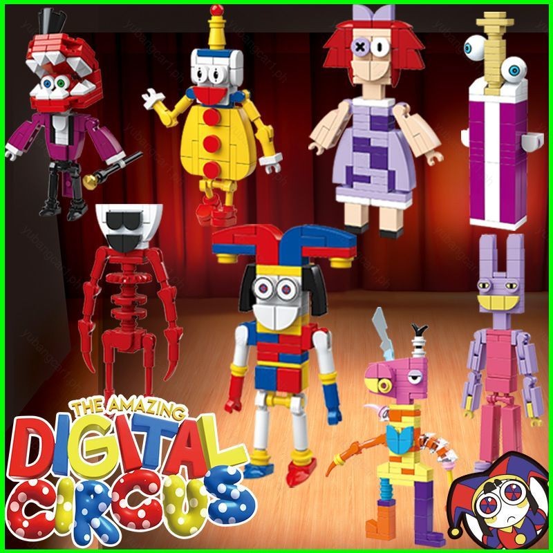 YB1 THE AMAZING DIGITAL CIRCUS building block Pomni Jax Ragatha Gangle ...
