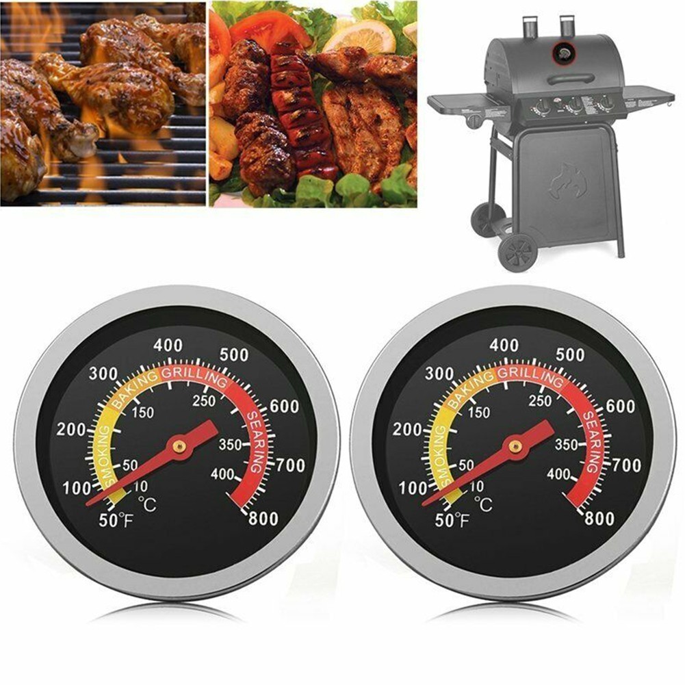 Livest/ Barbecue Thermometer Oven Temp Gauge 10~400℃ BBQ Smoker Grill ...