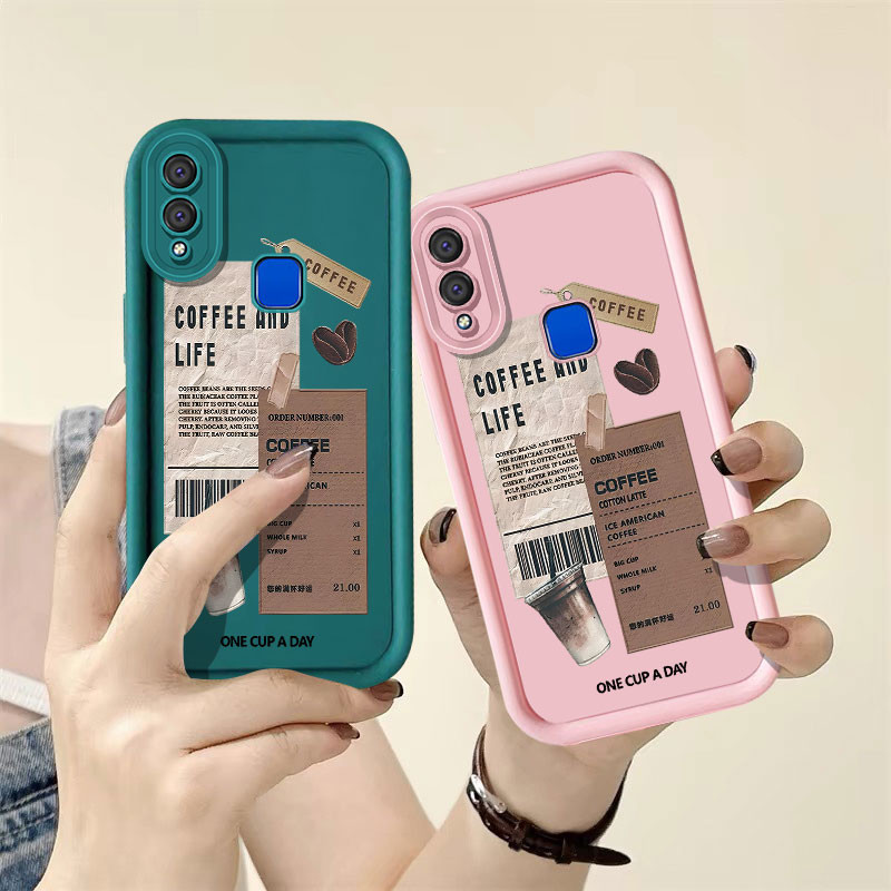 Fashion Trend Coffee Label Phone Case for VIVO 1814 1815 1929 1807 v30e ...