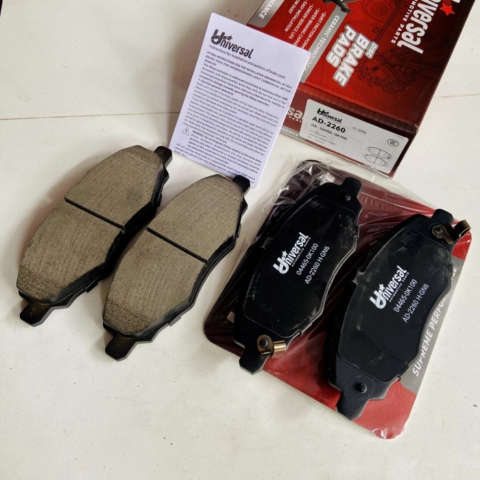 Brake Pad Front Front Brake Pads Toyota 04465-0K100 Inova 2005 2006 2007 2008 2009 2010 2011 ...