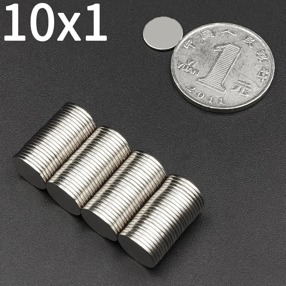 N35 Round fridge Magnet 10x1mm Neodymium Magnet Permanent NdFeB Super ...