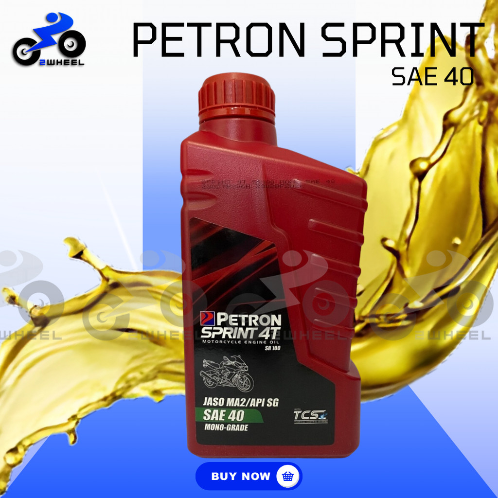 PETRON SPRINT 4T SR100 MONO-GRADE MOTORCYCLE ENGINE OIL SAE 40 (1 LITER) FOR TRICYCLE/ HONDA ...