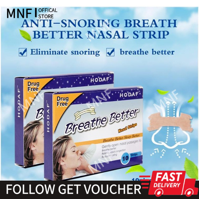 MNF 10pc/BOX Alichoi Anti Snoring Nasal Strip Nose Care Relief Nasal ...