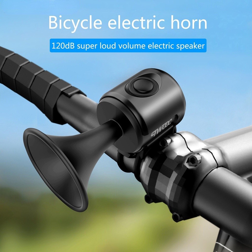 Bike Bell Electronic Loud Horn ABS 120db Electric Bell IPX4 Speaker ...