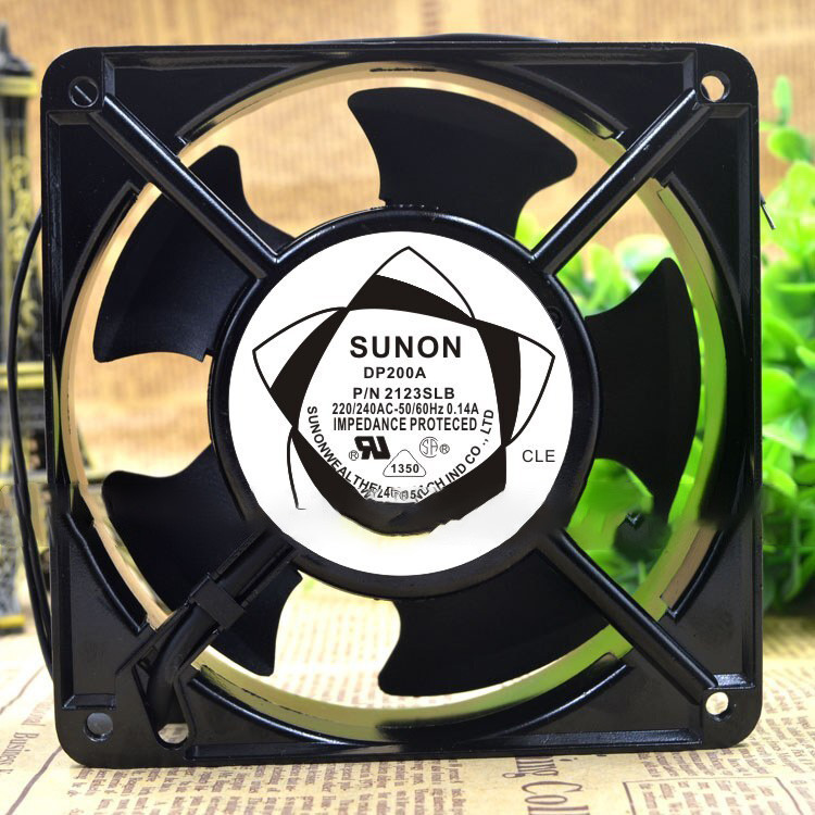 Original SUNON 12038 2123SLB 220V Metal 12CM Cooling Fan Electric ...