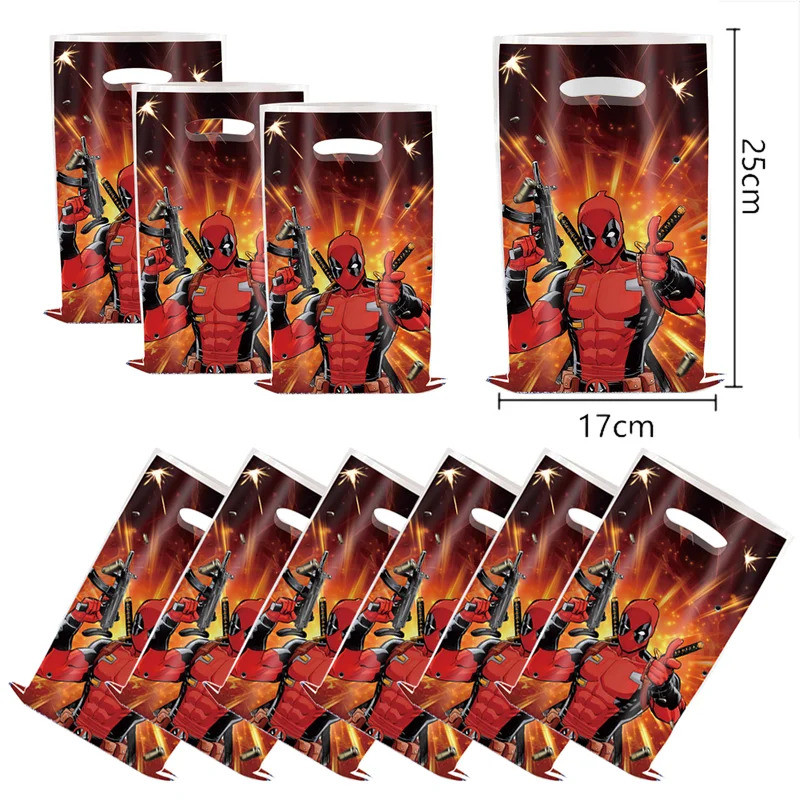 Deadpool And Wolverine Bag Party Favors Hero Birthday Decoration ...