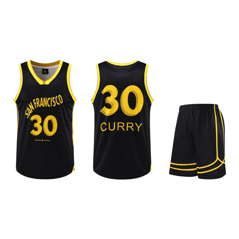 Warriors No. 30 Curry Black City Edition Suit Basketball Uniform ...