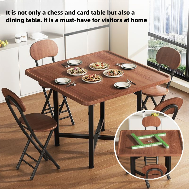 Mahjong Table Household Foldable Hand Rub Type Simple Chess and Card ...
