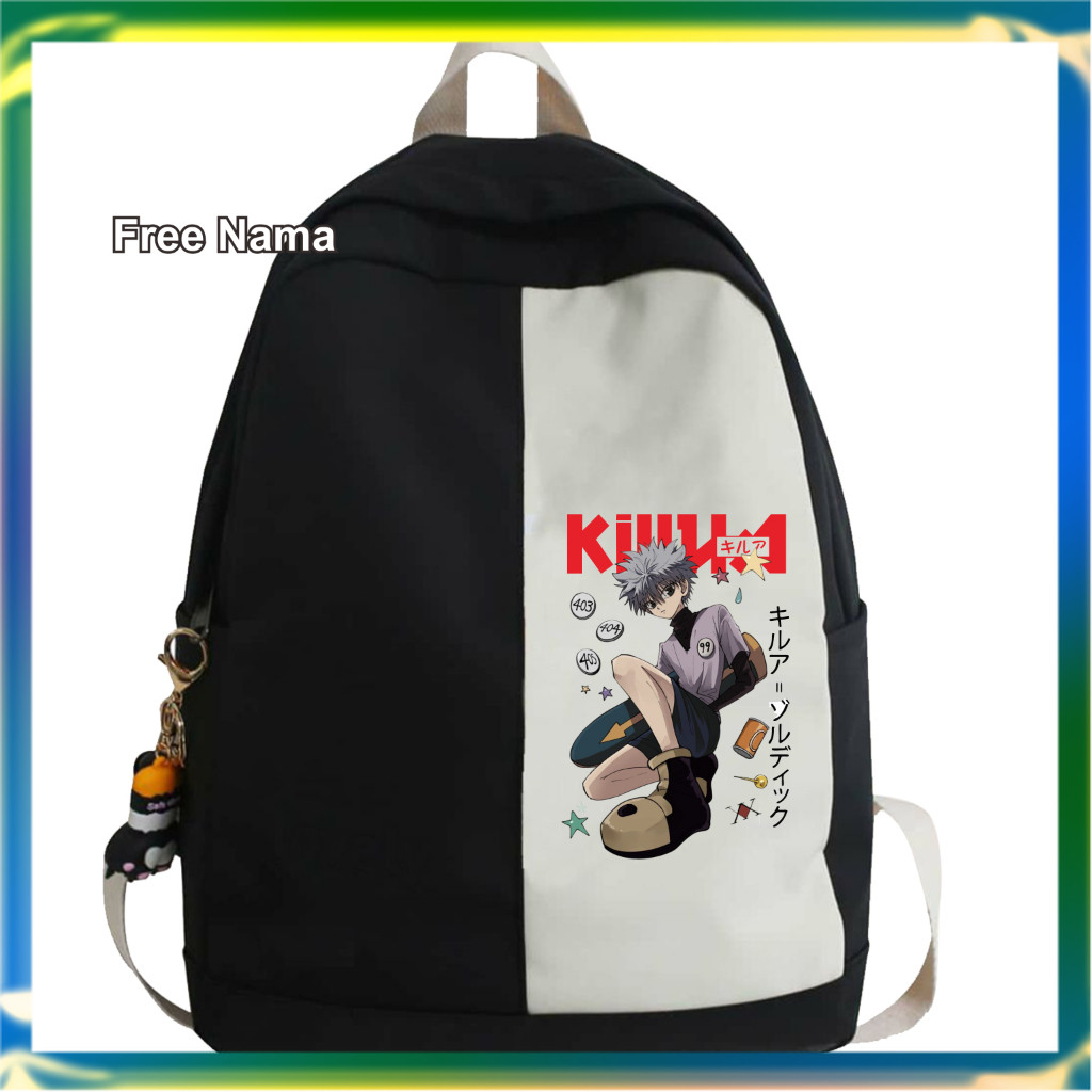 SM School Backpack for Boys Girls Anime Character Killua Zoldyck Hunter ...