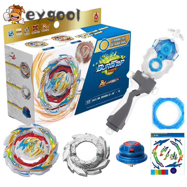 Flame brand B-199 Beyblade Burst Gatling Dragon Karma Charge Metal'-10 ...