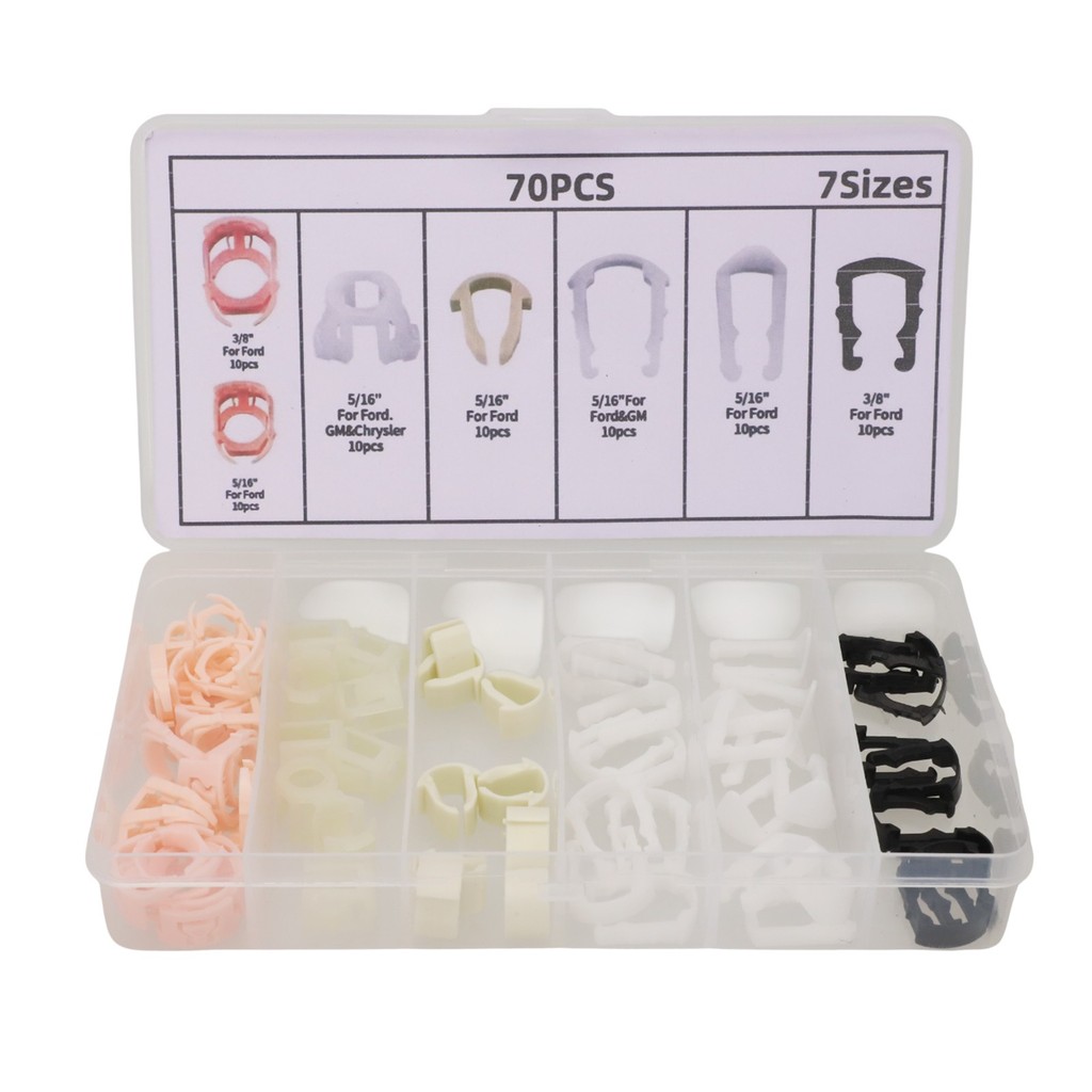 Efficient Fuel Line Repair 70Pcs Fuel Line Retainer Clips for Ford Car ...