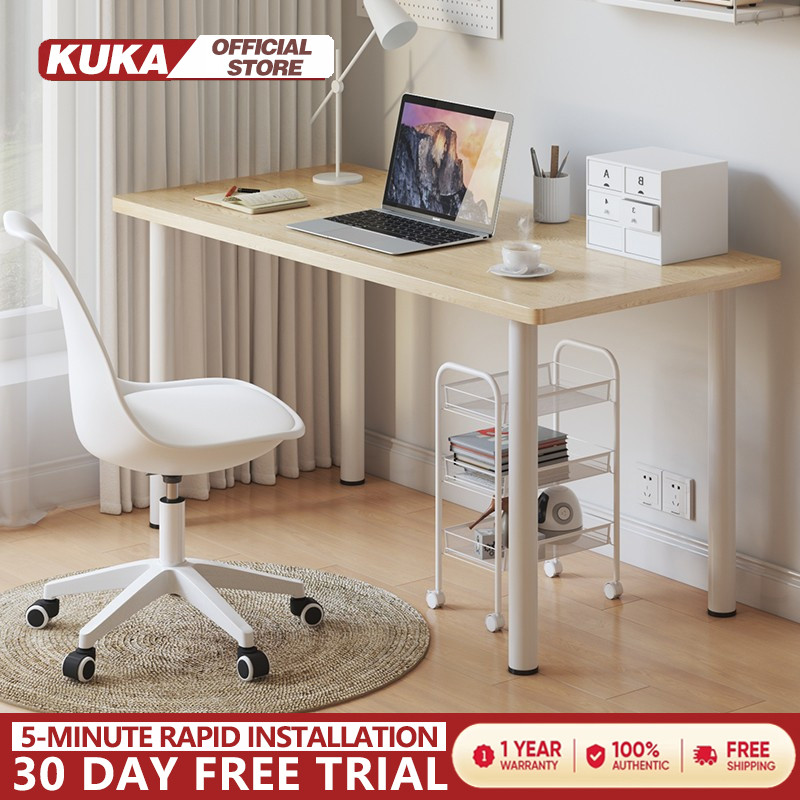 Study Desk Laptop Table Office Table Solid Wood Learning Writing Desk ...