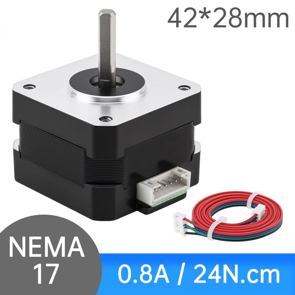 Nema 17 Stepper Motor 28MM Bipolar 0.8A 24N.cm(33oz.in) 42 Motor 2 ...