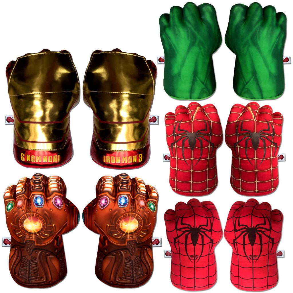 Green Fist Spiderman Boxing Gloves Iron Man Gray Hulk Thanos Boxing ...