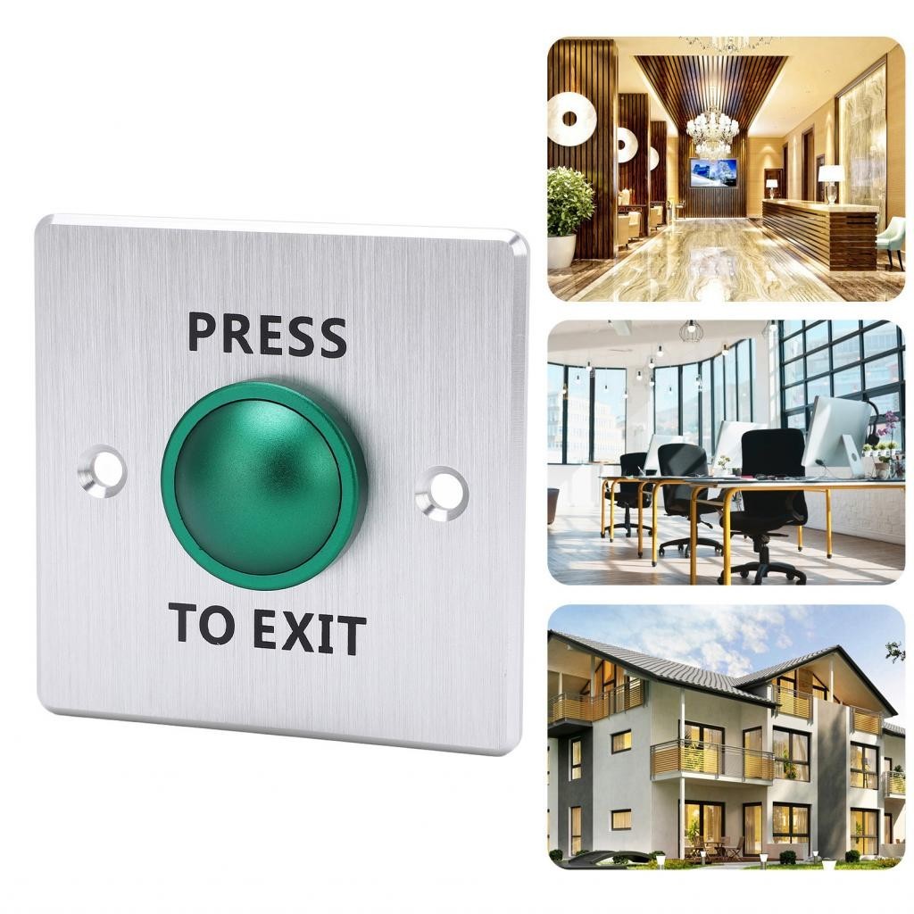 Ilike Door Release Button 12‑24V Push To Exit NO NC Switch Access ...