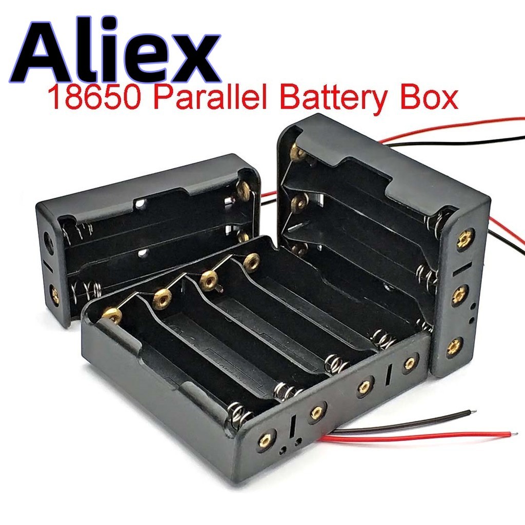 Black plastic DIY battery storage box holder container 1X 2X 3X 4X ...