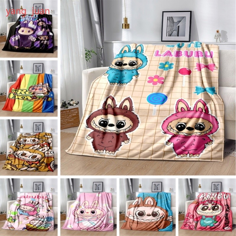 Trendy IP Nordic Forest Elf Image LABUBU Blanket Cute Cartoon Doll Sofa ...
