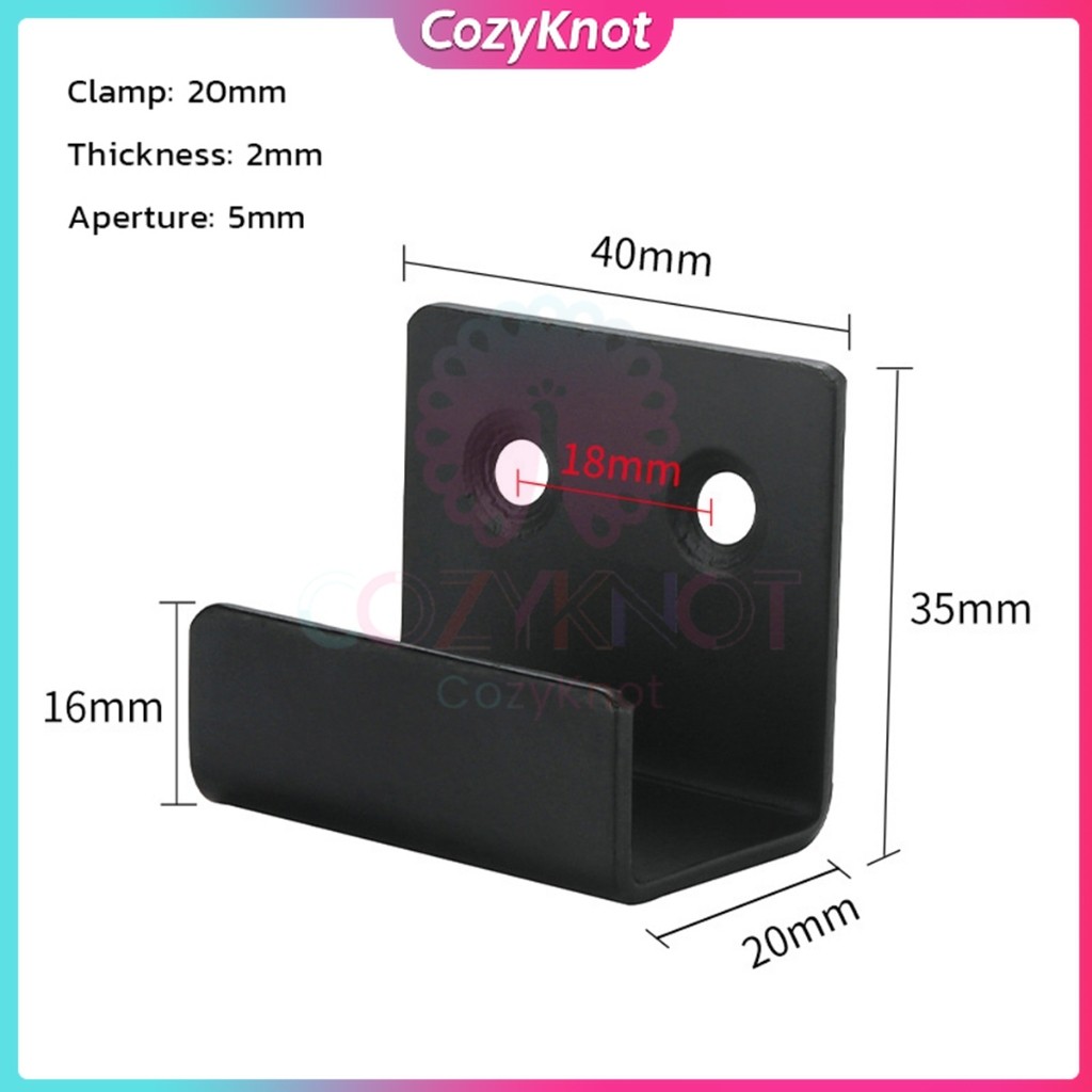 CKT Black Tile Bracket Wall Mount Ceramic Tile Billboard Display Holder ...