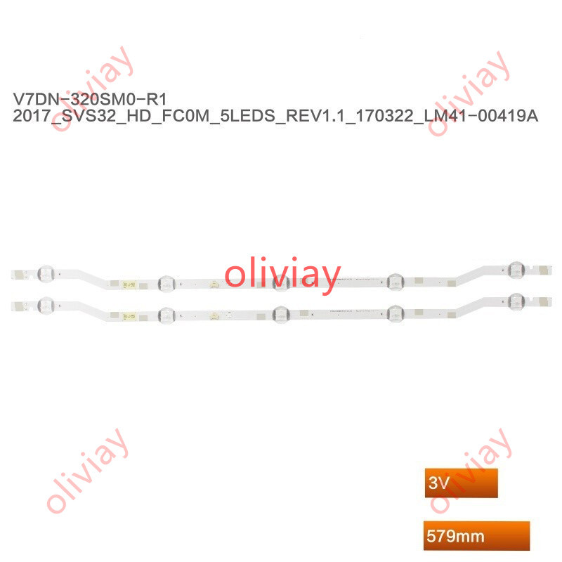 2pcs/set led backlight strip for Samsung UA32J4003 UA32J4303 UE32J4510 ...