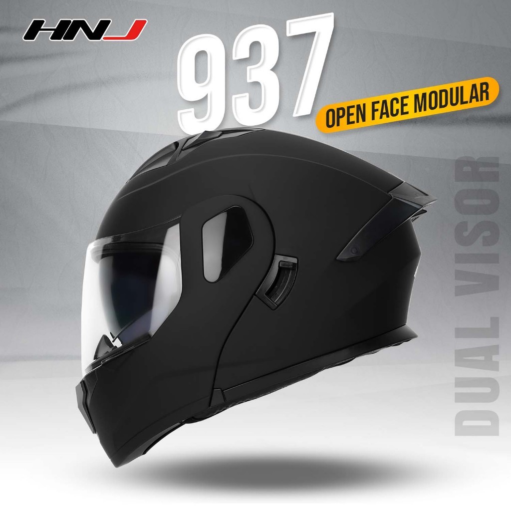 HNJ 937 Open Face Modular Helmet for Motorcycle (Dual Visor) others ...