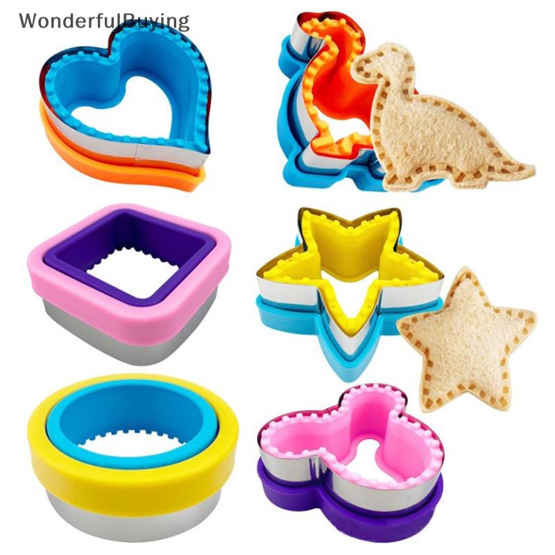 WBPH Belle Sandwich Cutter and Sealer Set for Children Kids DIY Cookies ...