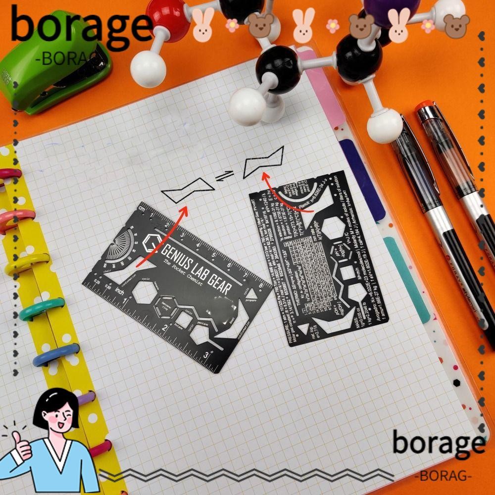 BORAG Pocket Engineer Scale Ruler, Alloy Portable Pocket Drawing ...