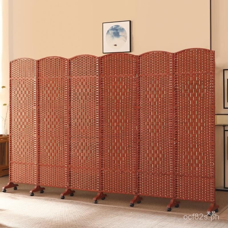 Straw Woven Subareas Screens Modern Minimalist Living Room Bedroom ...