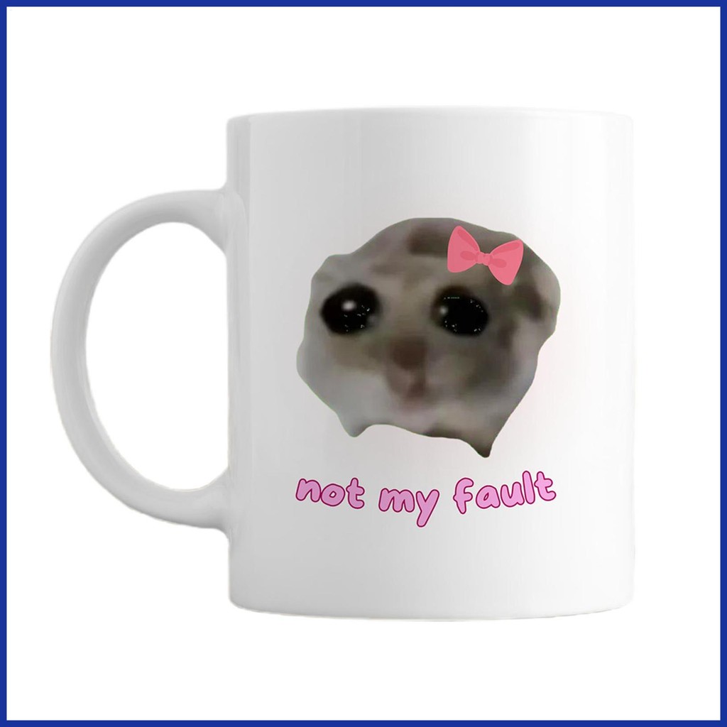 Cute Hamster Mug Hilarious Novelty Cup Sad Hamster Coffee Cup Sad ...