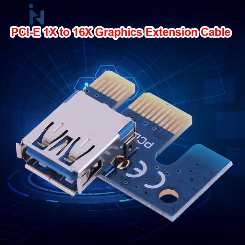 PCIe X1 Adapter PCI E 1X to USB 3.0 Female for PCI Express Riser Mining ...