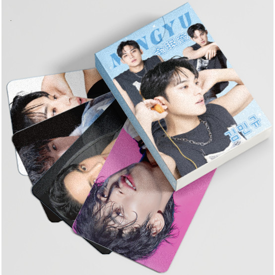 50-55pcs SEVENTEEN Mingyu Solo Holographic Laser LOMO Cards S.COUPS ...