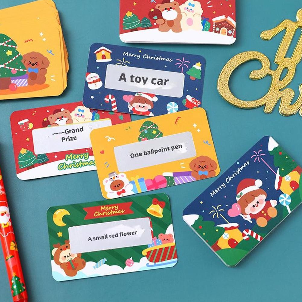 20Pcs DIY Cartoon Cute Children's Redemption Vouchers Christmas Reward ...