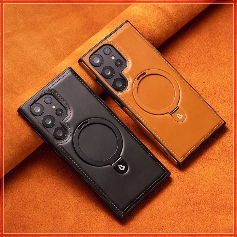 High end genuine leather phone case For Samsung A13 A14 A15 A12 A25 A35 ...