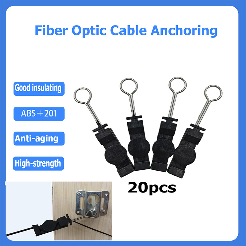 20 PCS Fiber Fixing Anchoring S-type F Clamp Fiber Optic Wire Fiber ...