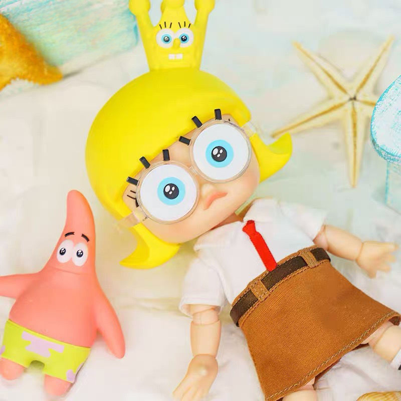 Pop mart popmart molly SpongeBob Pie Star Action Figure BJD Creative ...