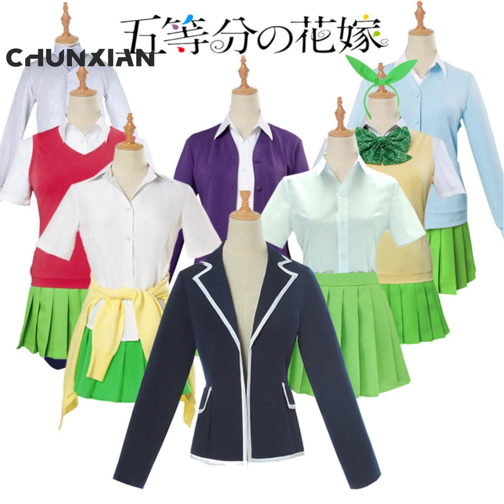 Anime Quintessential Quintuplets Miku Nakano Ichika Nino Cosplay ...