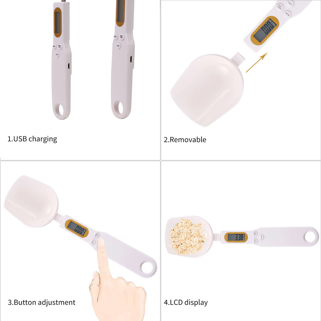 Kitchen Scale Spoon, Digital Gram Measuring Spoon, High Precision ...