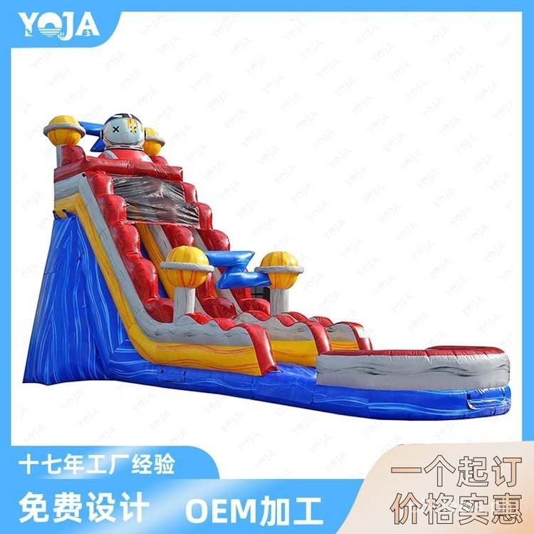 Astronaut Inflatable Rock Climbing Combination Slide with Splash ...