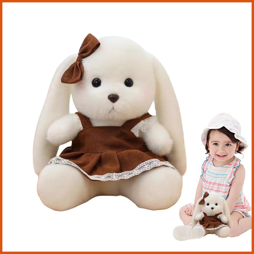 Stuffed Rabbit Plush Cute Plushie Stuffed Animal Plush Toys Brown Dress ...