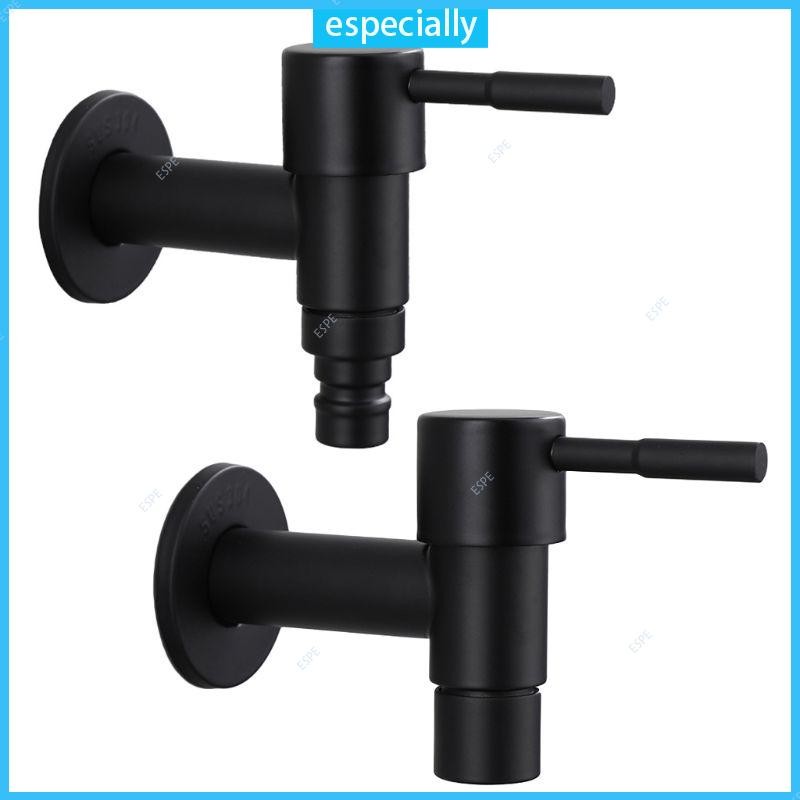 ESP Wall Single Cold Water Faucet Classic Black Washing Machine Mop ...