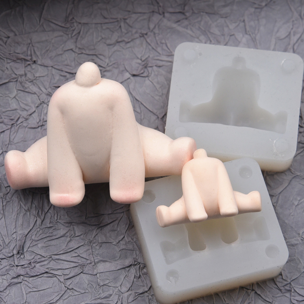 Original Q Cartoon Open Leg Doll Body Mold Ultra-Light Clay Brickearth ...