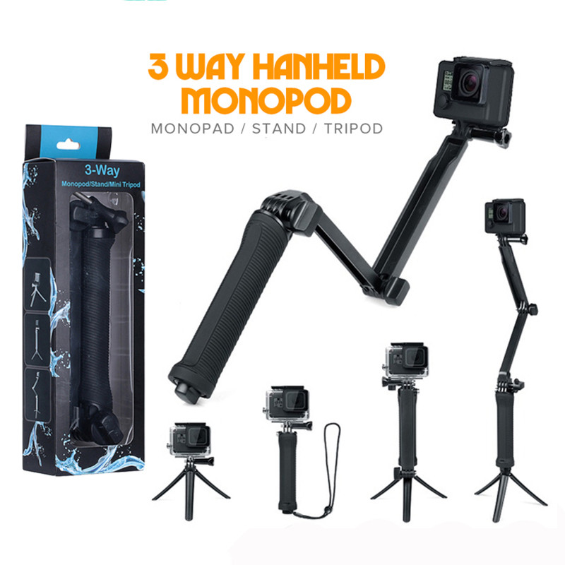 selfie stick Monopod Self Handheld Extendable Pole 3-Way + mini Tripod ...