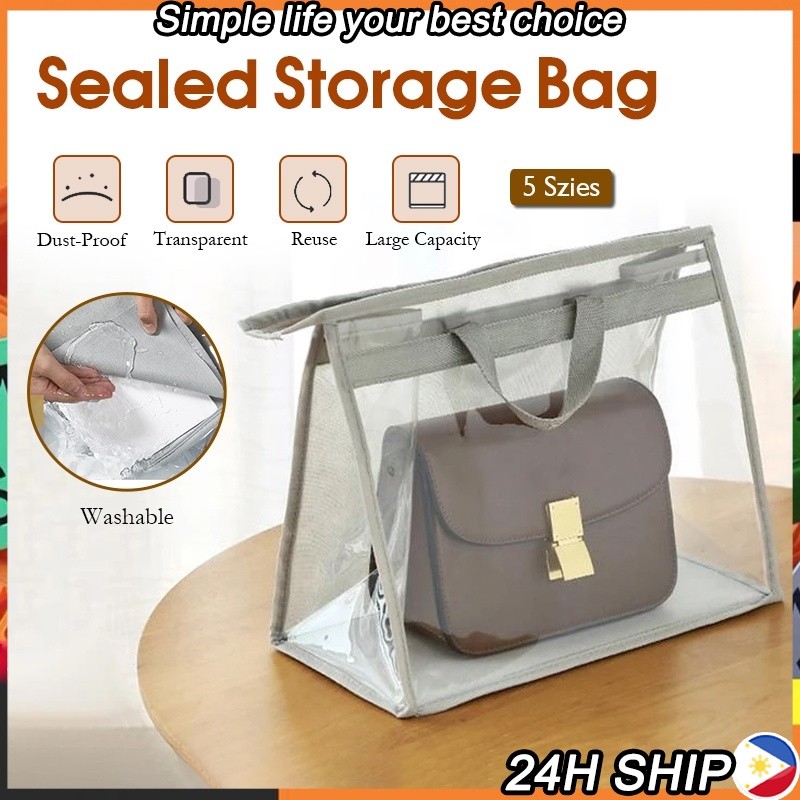 Handbag Dust Cover Multipurpose Transparent Bag Storage Dust Bag Proof ...