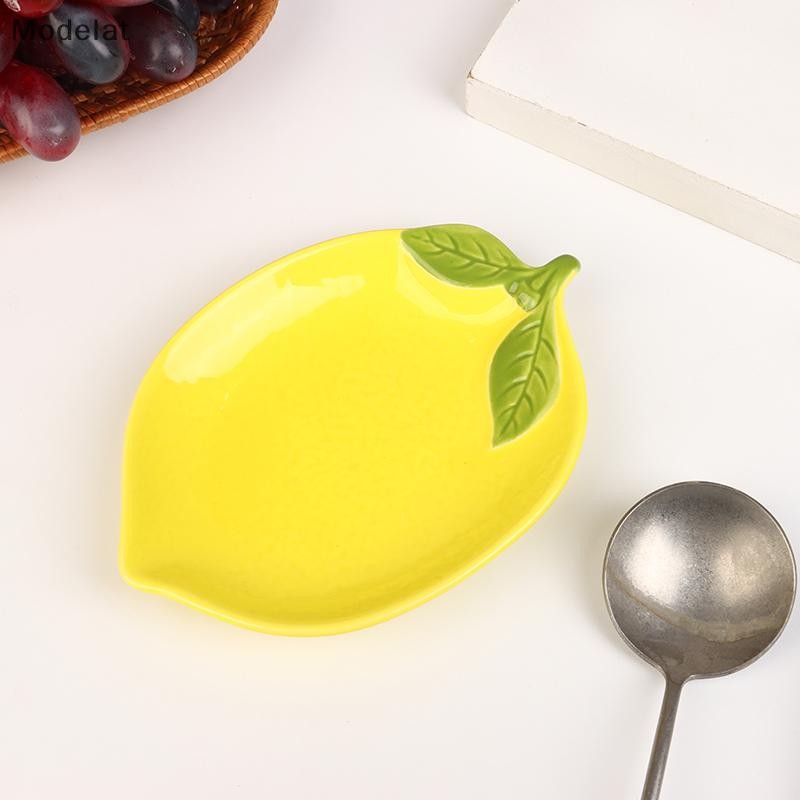 [Modelat] Creative Cartoon Lemon Shaped Ceramic Dish Salad Dish Family ...