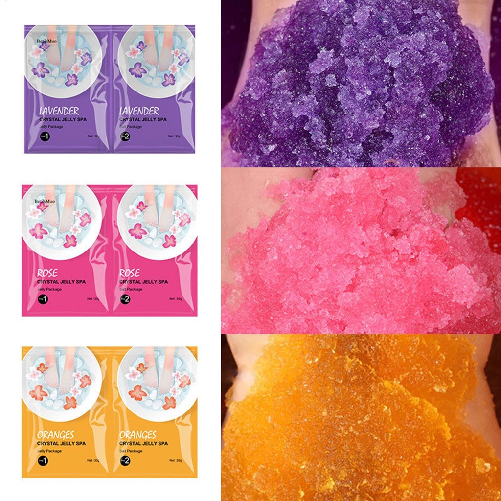 Crystal Jelly Foot Soak Pedicure Foot Soak for Dry Feet Rejuvenating ...