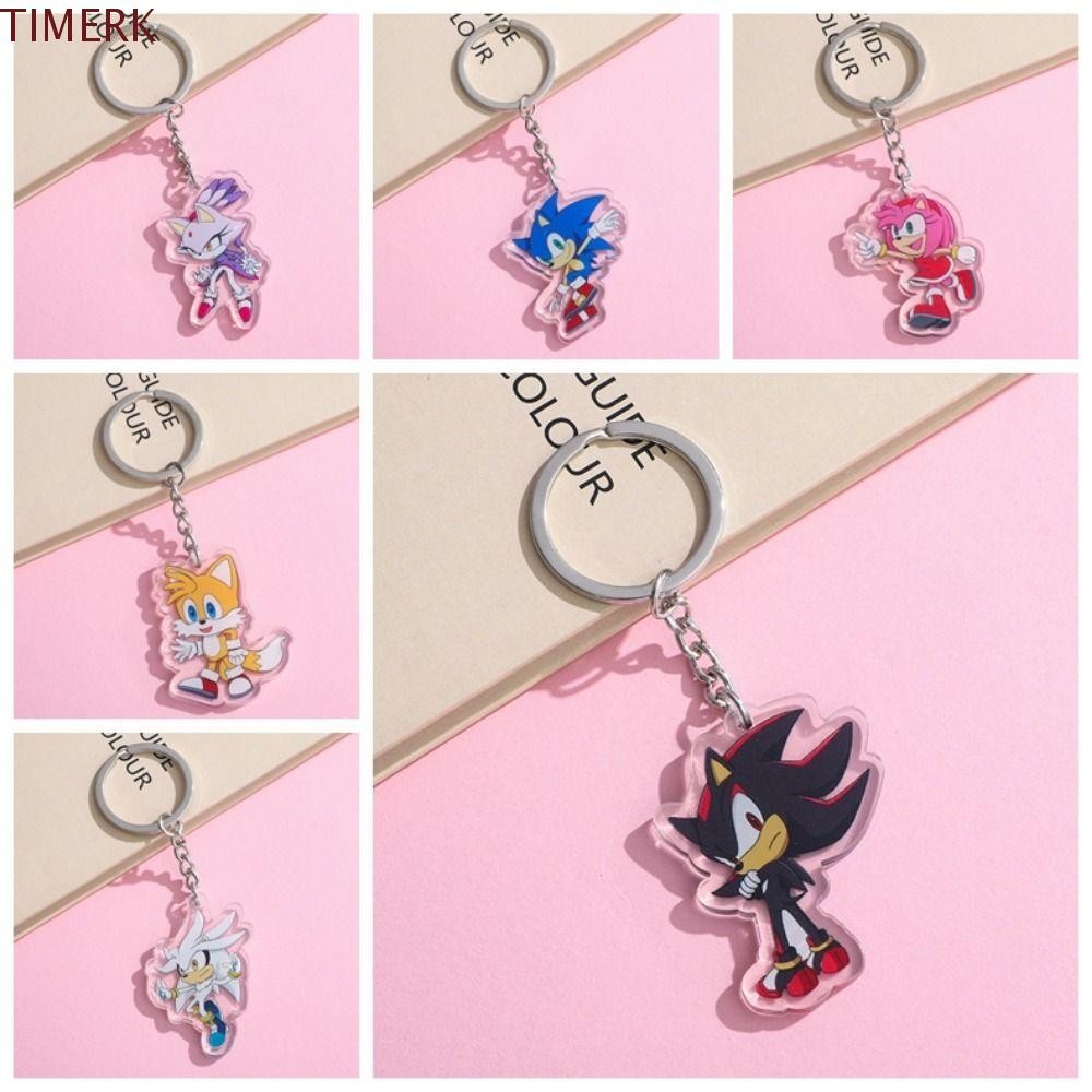 TIMERK Sonic Key Chain, Cartoon Character Shadow Sonic Keyring, Hanging ...