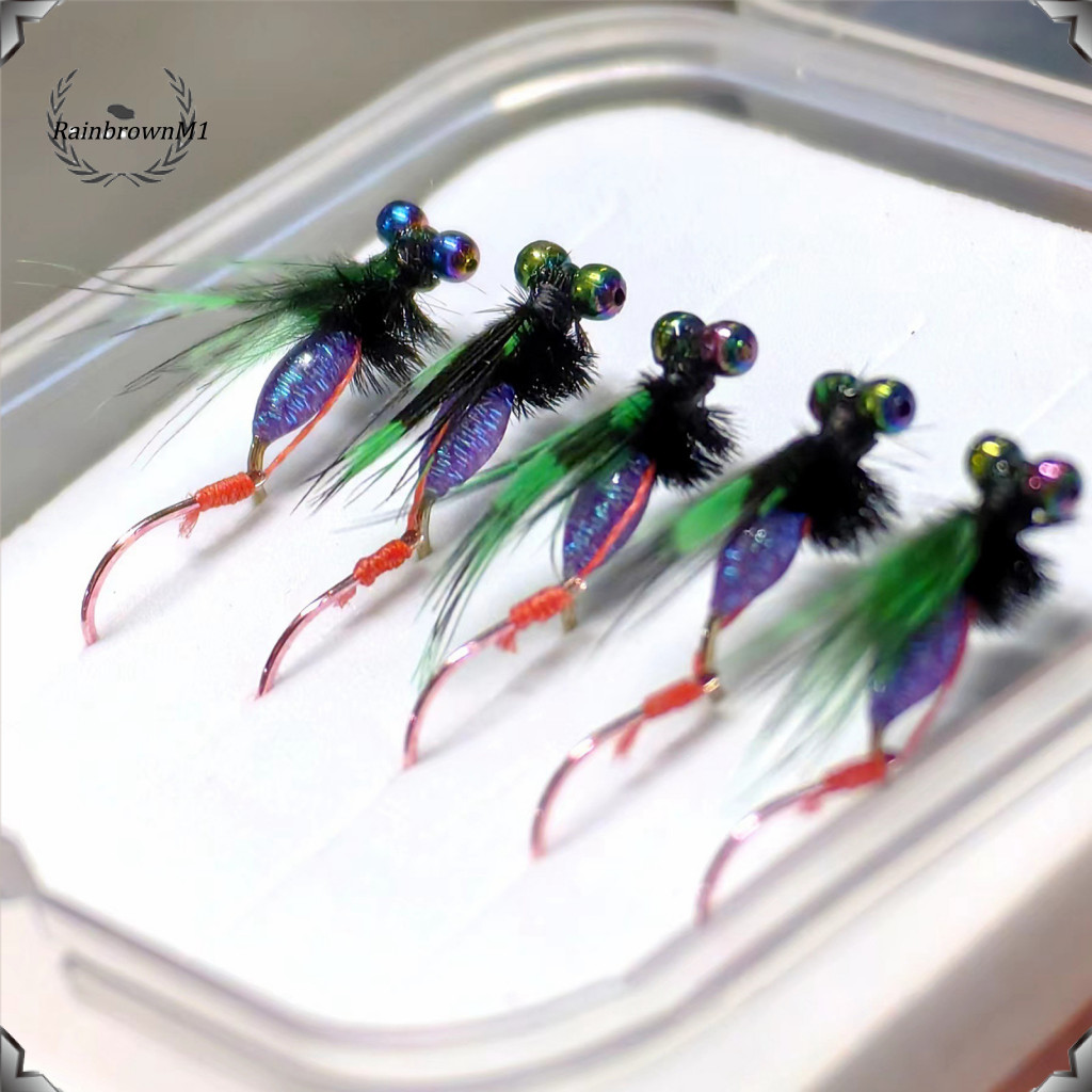 [Rm] Realistic Fish Lure Sharp Hook Fishing Lure Realistic Bionic Fly ...