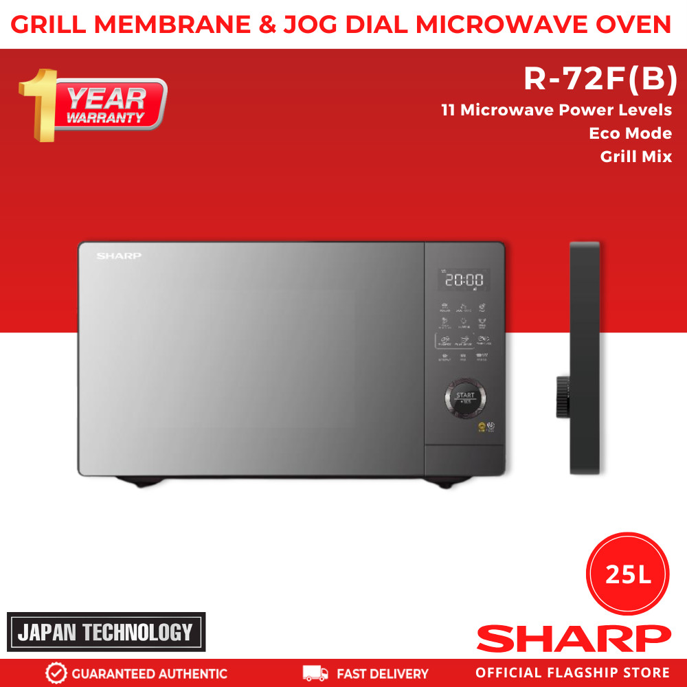 Sharp R-72F(B) 25 Liters Microwave Oven (Latest Model) | Shopee Philippines
