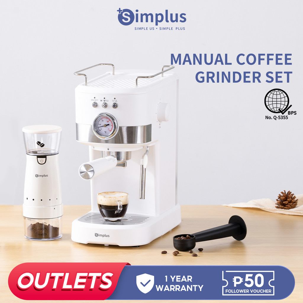 Simplus Espresso Coffee Maker Machine Semi-Automatic With Electric ...